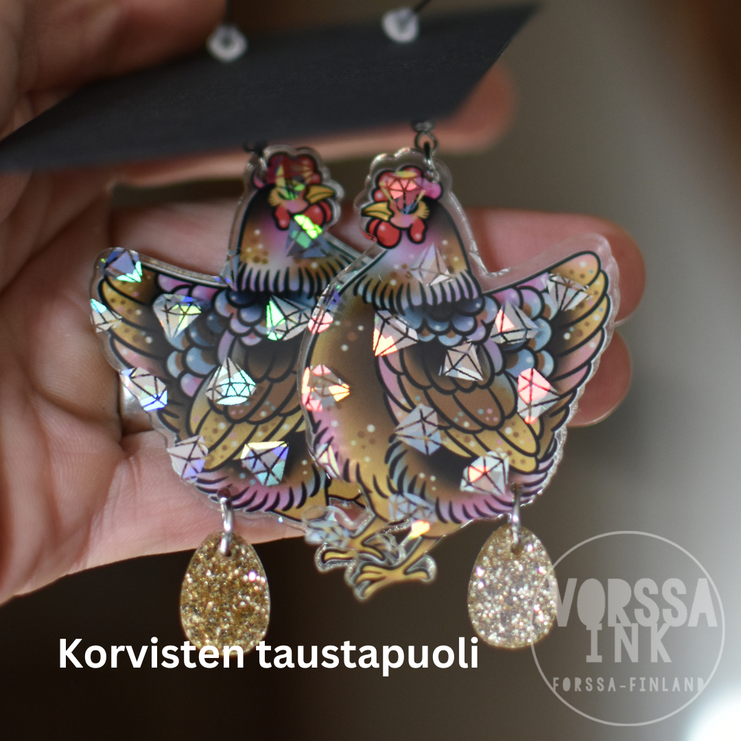 Kana | Akryylikorvakorut | Vorssa Ink