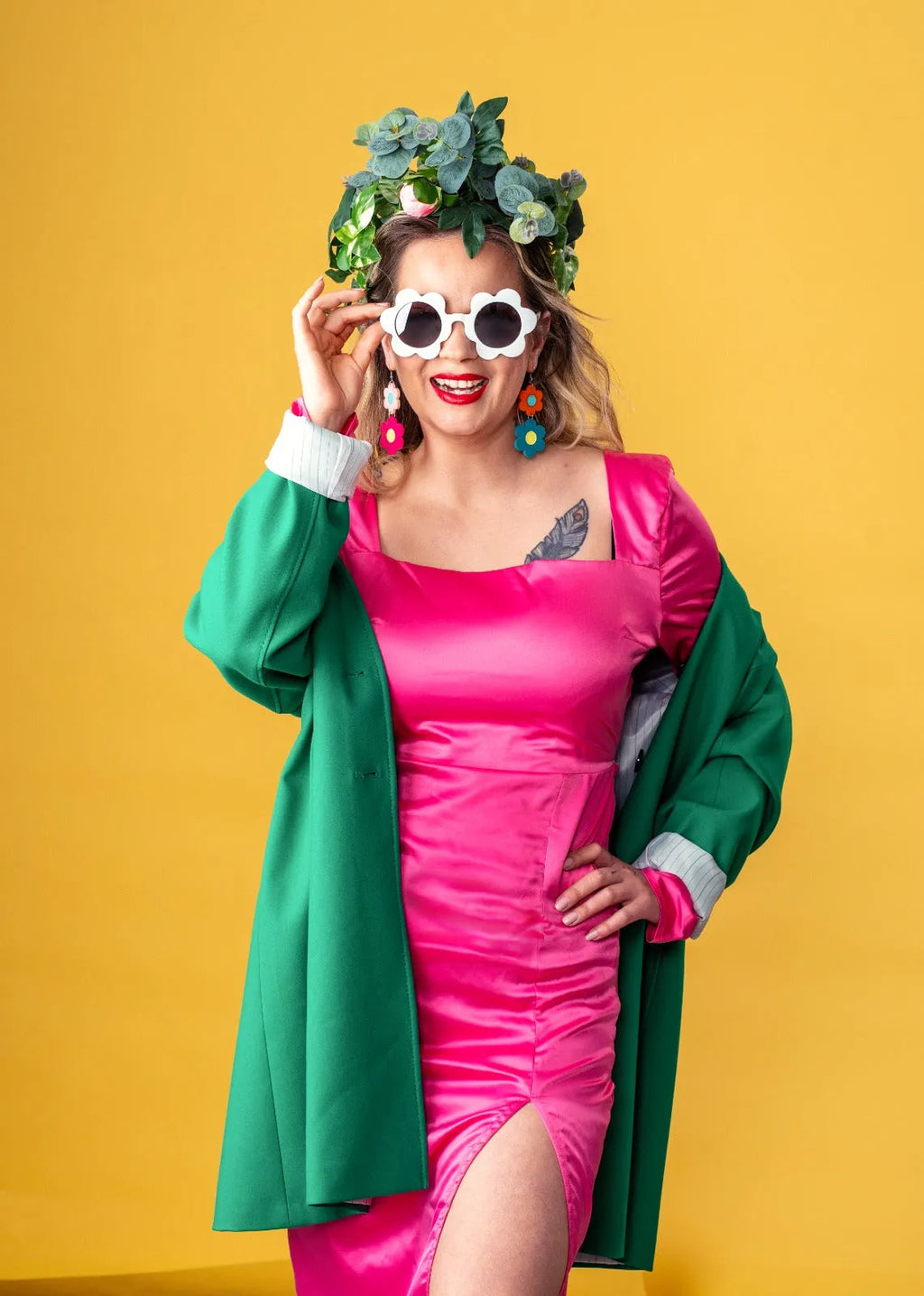 Kukkakimppu | Akryylikorvakorut | Vorssa Ink